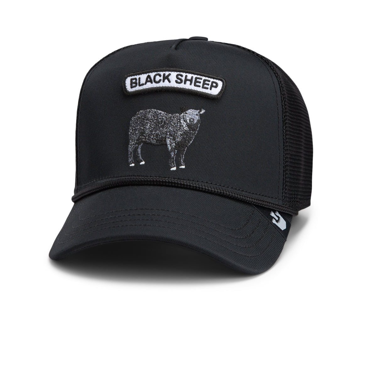Goorin Bros. GB2 Black Sheep Trucker Hat in Black, One Size, 98% ...