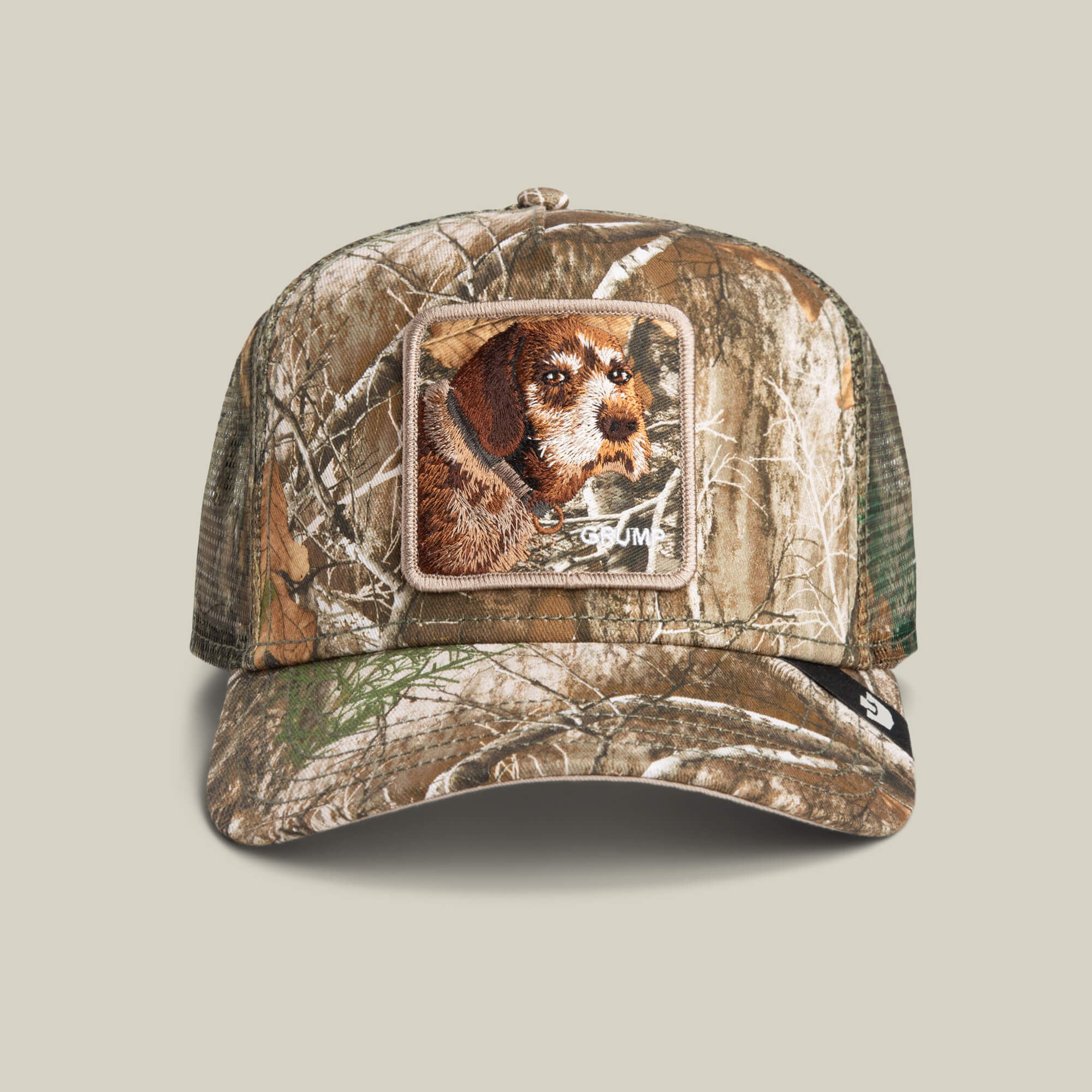 Goorin Realtree Edge Grump Dog Trucker Hat, Camo, 57/43 Polyester Camo ...